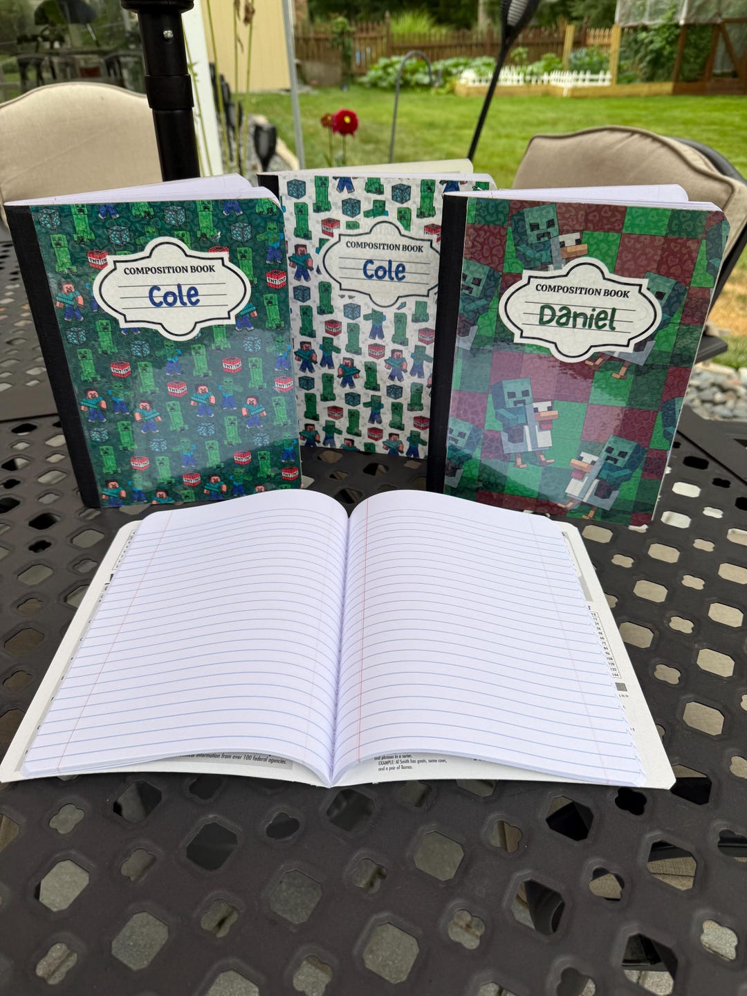 Minecraft Personalized Composition Notebook for Back to School Gamer ...