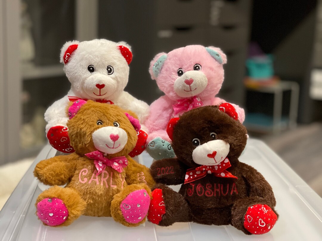 Personalized Valentine's Day Teddy Bear Stuffed Toy, Baby's First ...