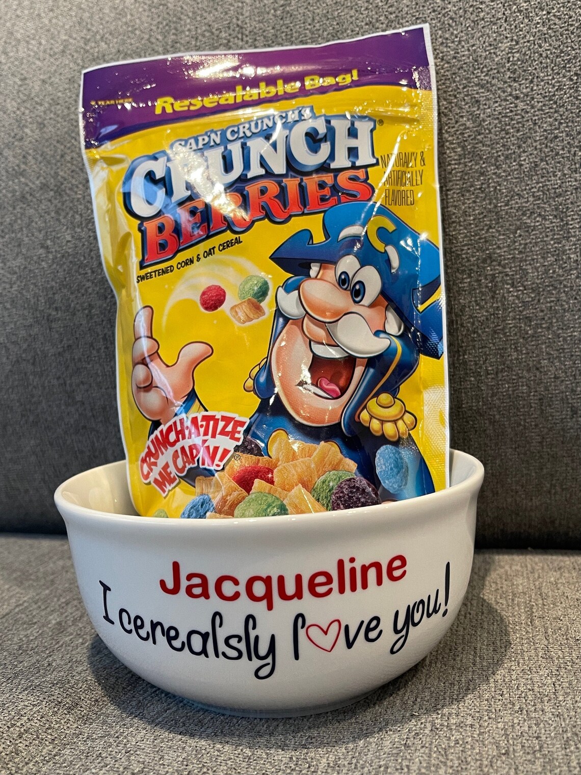 I or We Cerealsly Love You Ceramic Bowl Personalized | Etsy