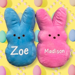 Extra Large 15” Personalized Plush Bunny Easter Peeps, Easter ...