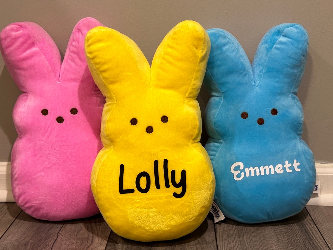 Extra Large 15” Personalized Plush Bunny Easter Peeps, Easter ...