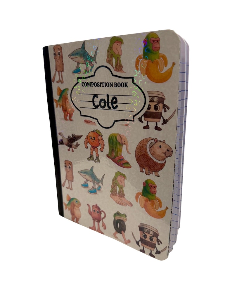 Italian Brainrot Custom Personalized Composition Notebook Journal for ...