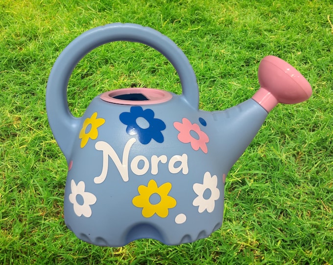 Children's Plastic Watering Can Personalized, Kids Summer Birthday ...