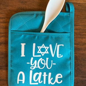 Personalized Hanukkah Cooking Potholder Gift, Cute Chanukah Gift ...