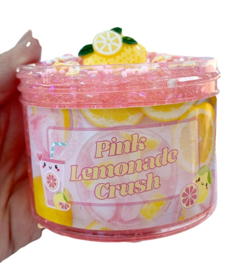 Pink Lemonade Bingsu Slime Pink Clear Scented Slime Kids - Etsy