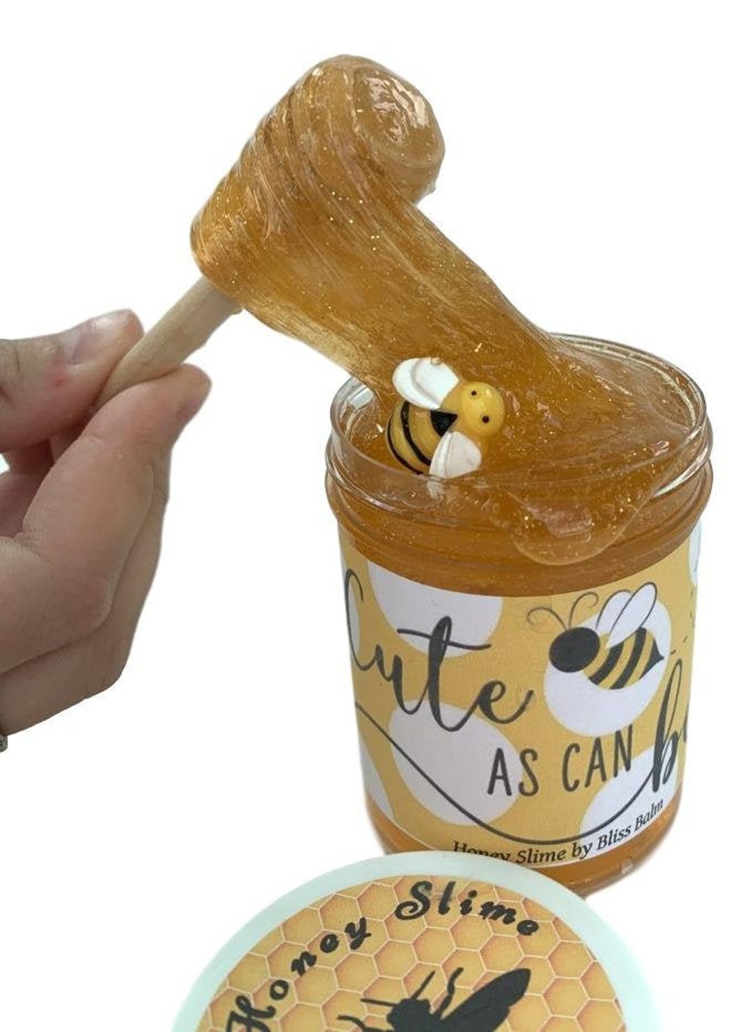 Honey Bee Slime, Golden Glitter Slime, Honey Scented Slime W/charm ...
