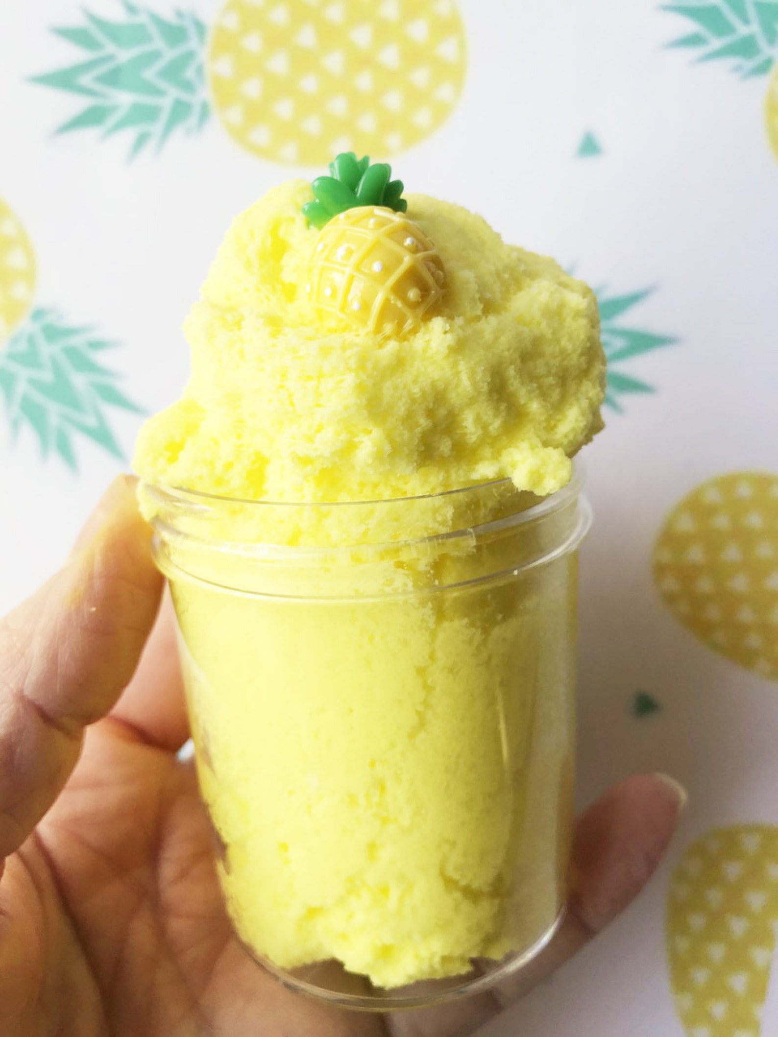 Pineapple Cloud Slime Scented W/charm & FREE Extras, Tropical Pineapple ...