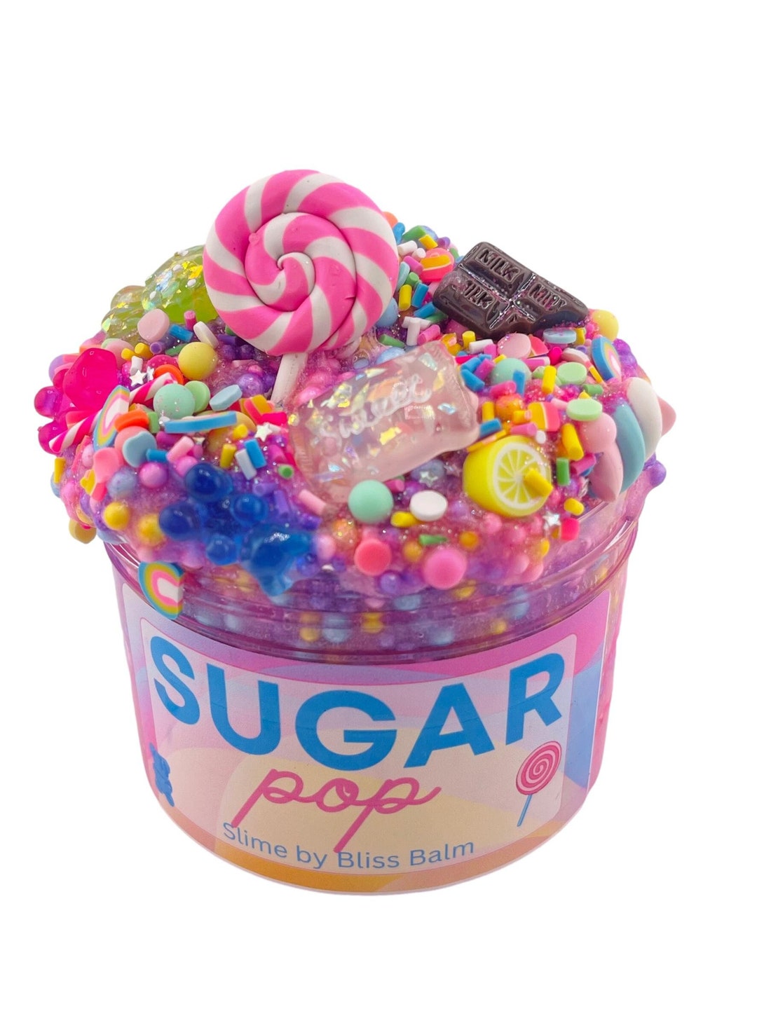 Pink Sugar Pop Candy Slime, Candy Crush Scented Slime Birthday Gift Toy ...