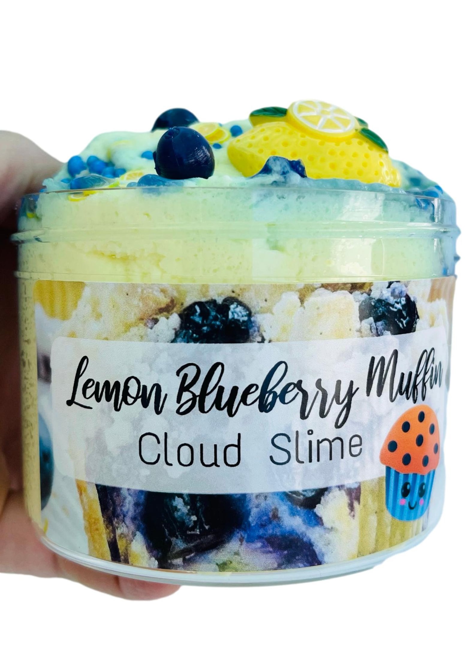 Lemon Blueberry Muffin Cloud Slime, Scented Slime, Slime Birthday Party Gift for Kids, Toy Slime ...