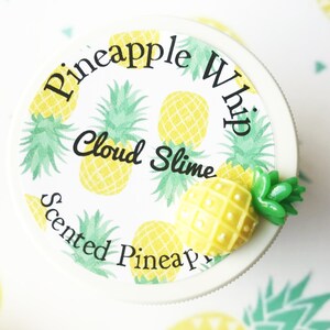 Pineapple Cloud Slime Scented W/charm & FREE Extras, Tropical Pineapple ...