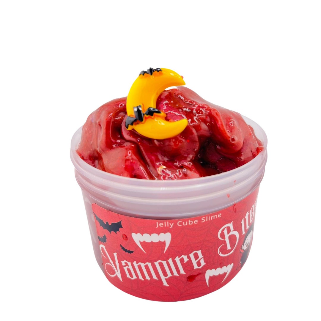 Vampire Bites Slime, Red Stretchy Jelly Cube Slime, Scented Slime ...