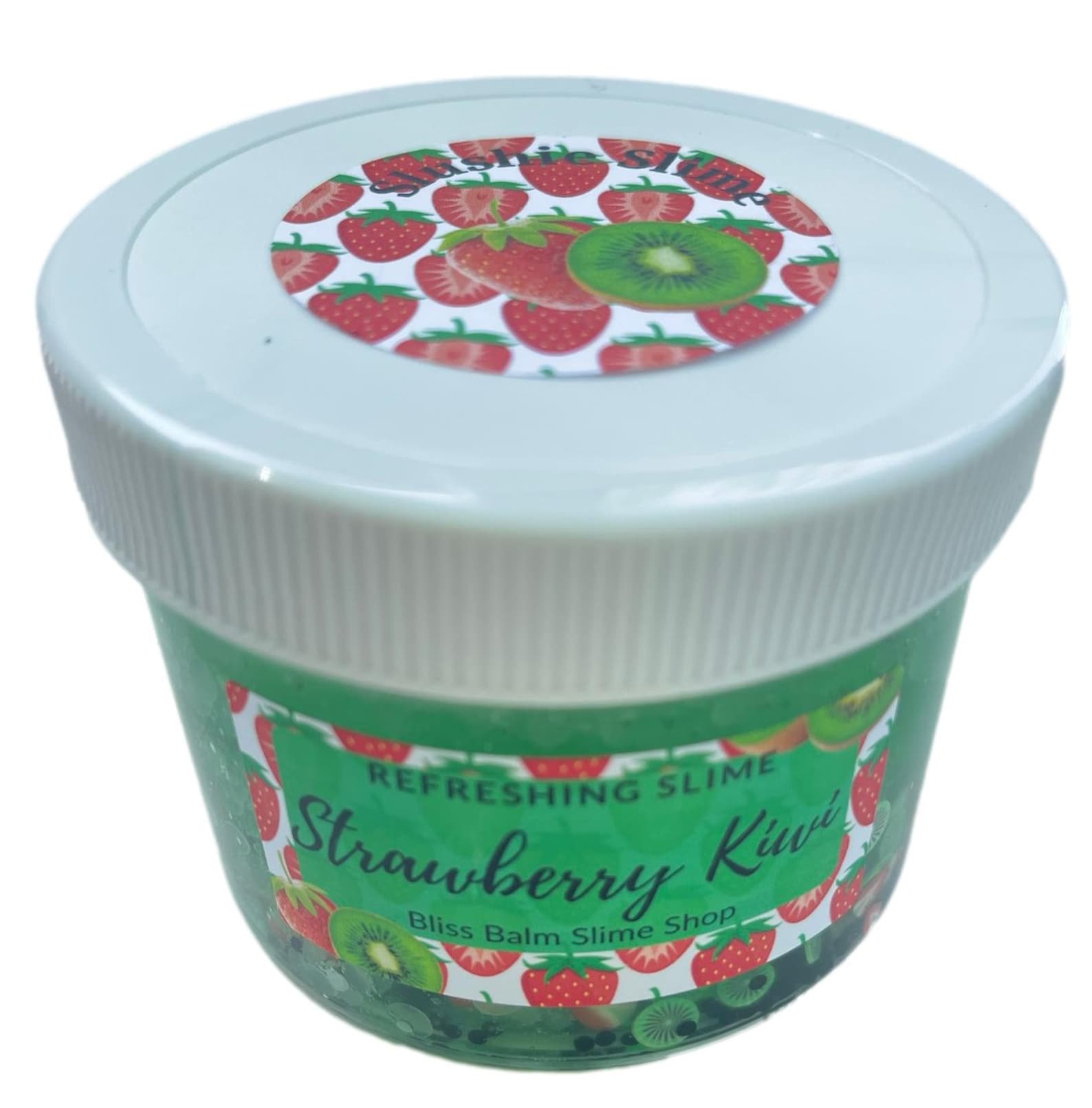 Strawberry Kiwi Slime Slushie/slushy Slime Satisfying Slime - Etsy