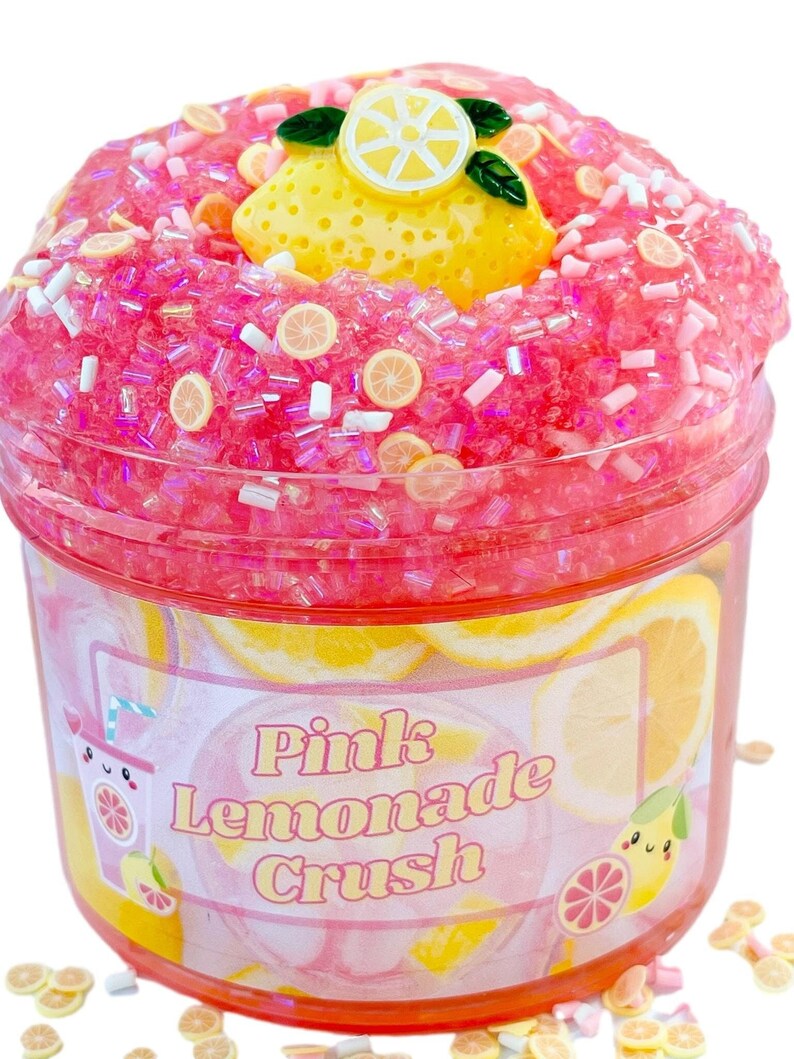 Pink Lemonade Bingsu Slime Pink Clear Scented Slime Kids - Etsy