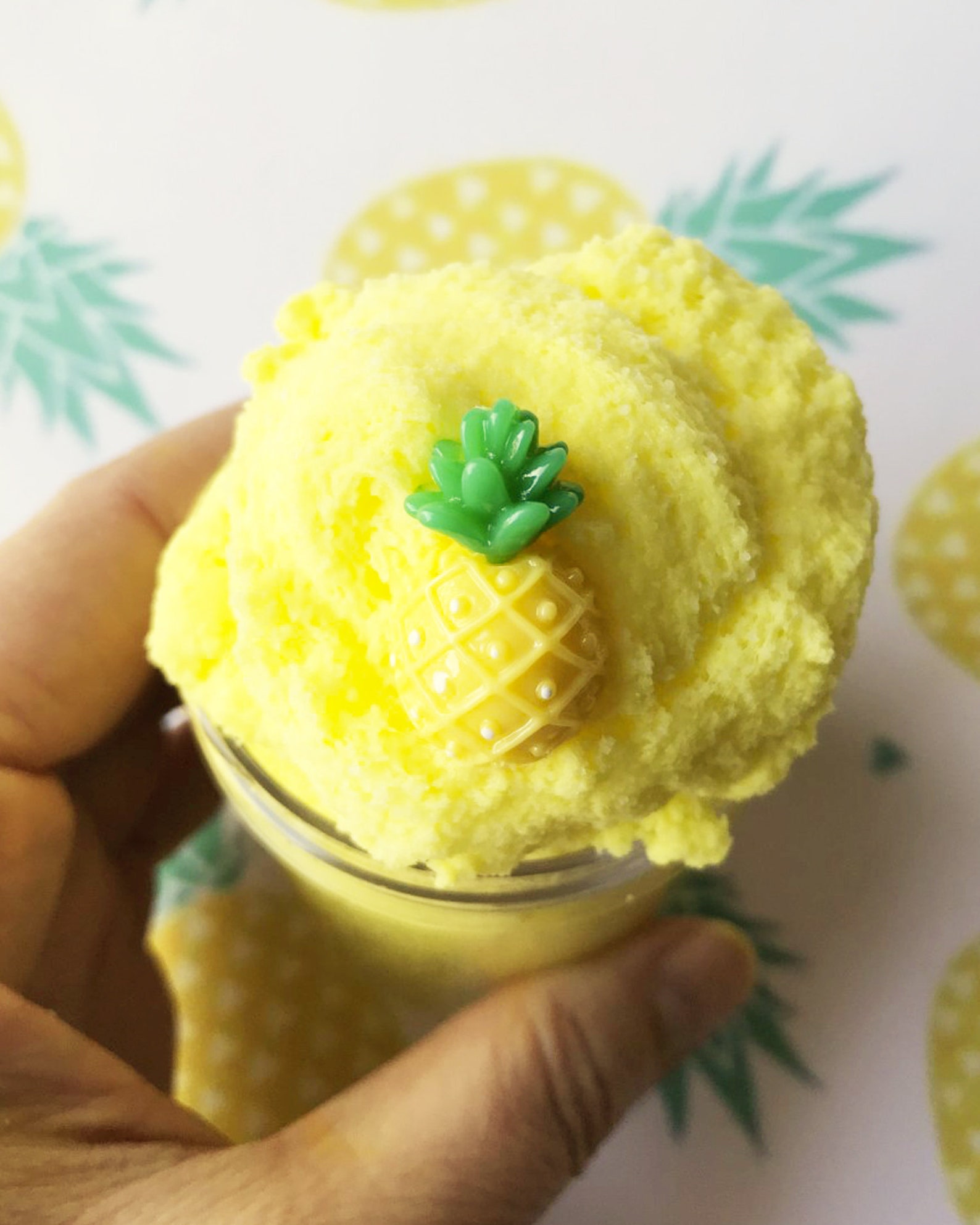 Pineapple Cloud Slime Scented W/charm & FREE Extras, Tropical Pineapple ...