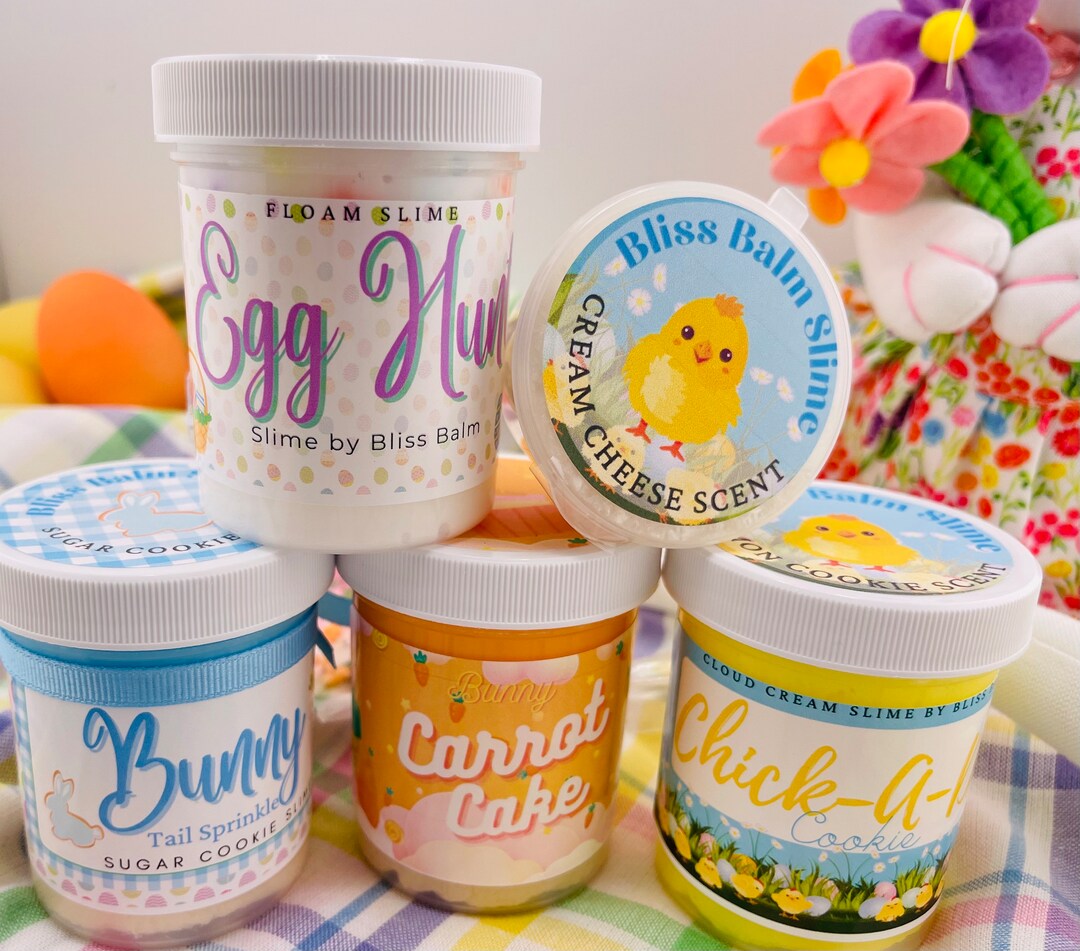 Easter Mini Slime Bundle, Easter Basket Filler Toys, Scented Slime ...