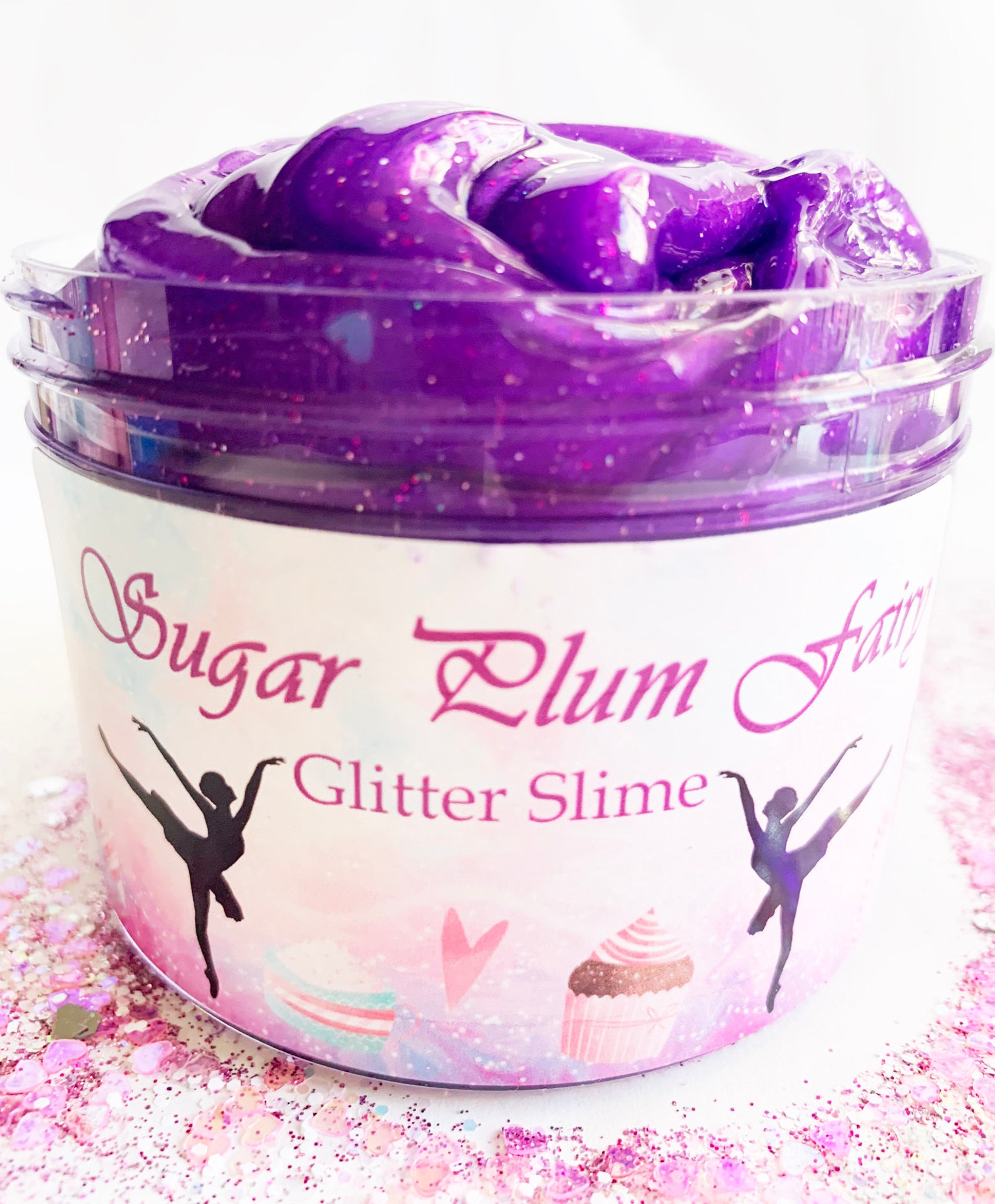 Sugar Plum Fairy Glitter Slime Scented Slime Purple Ballerina | Etsy