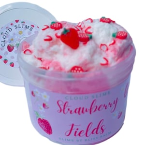 Strawberry Fields Cloud Slime Strawberry Scented W/charm & Fruit ...