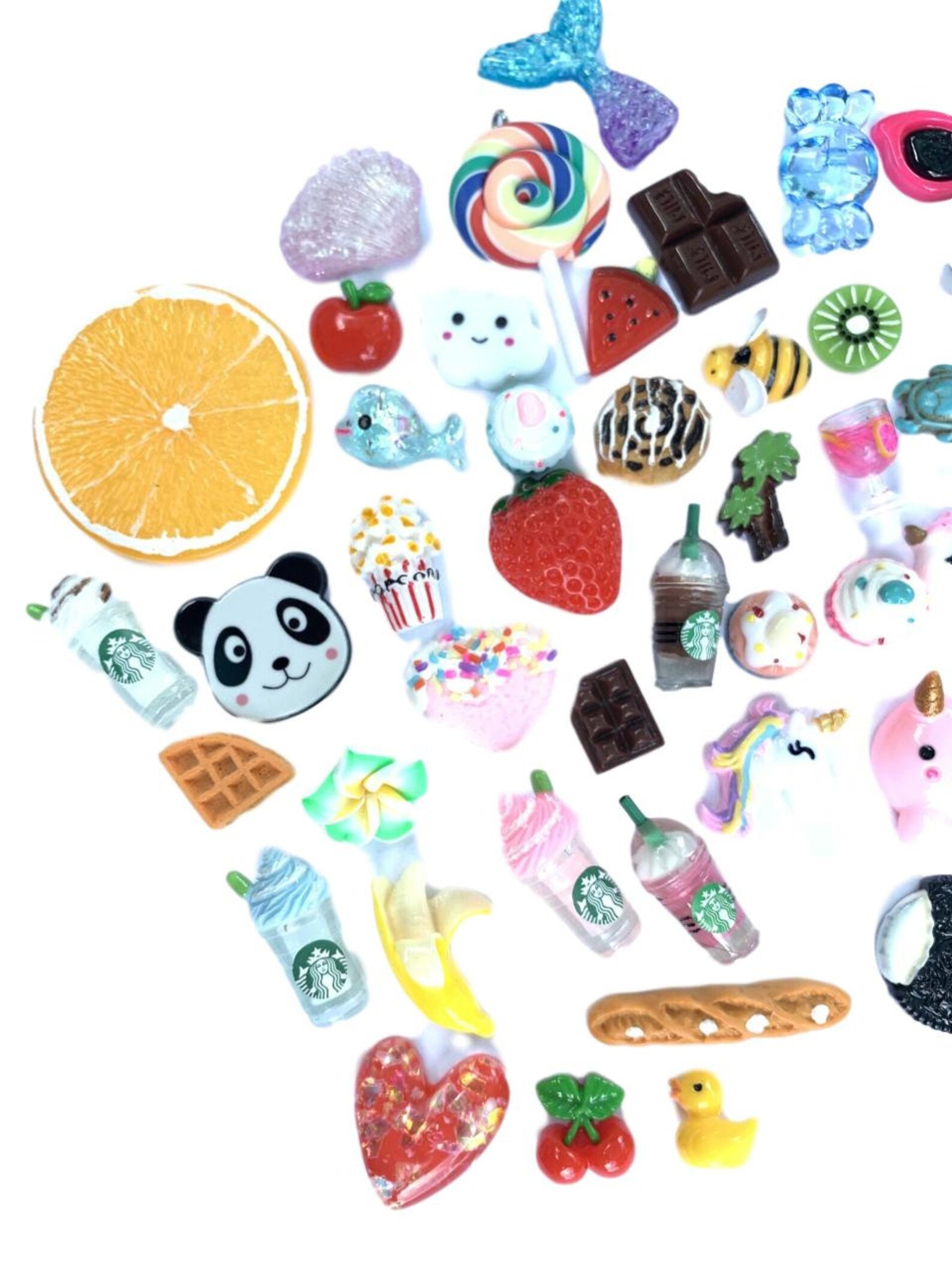 Slime Charms Add on Charm Mix Resin Flatback Cabochons | Etsy