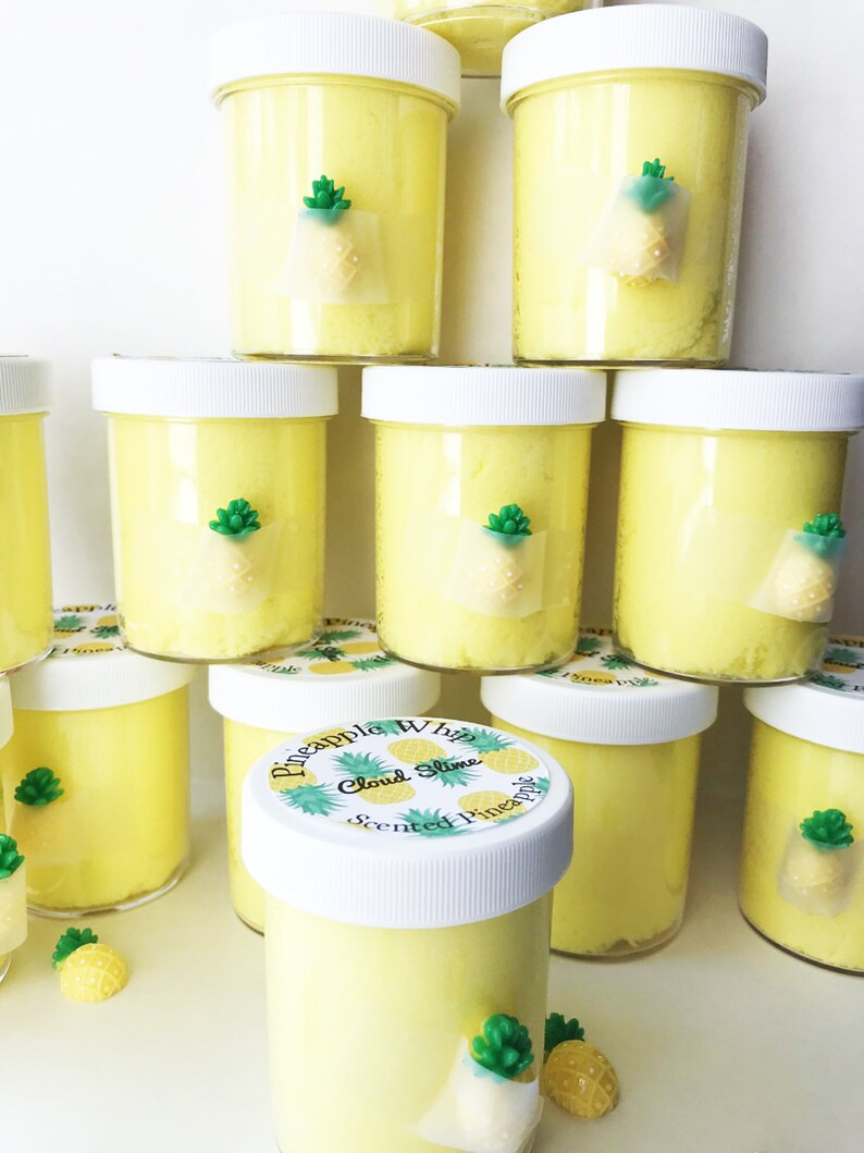 Pineapple Cloud Slime Scented W/charm & FREE Extras Tropical - Etsy