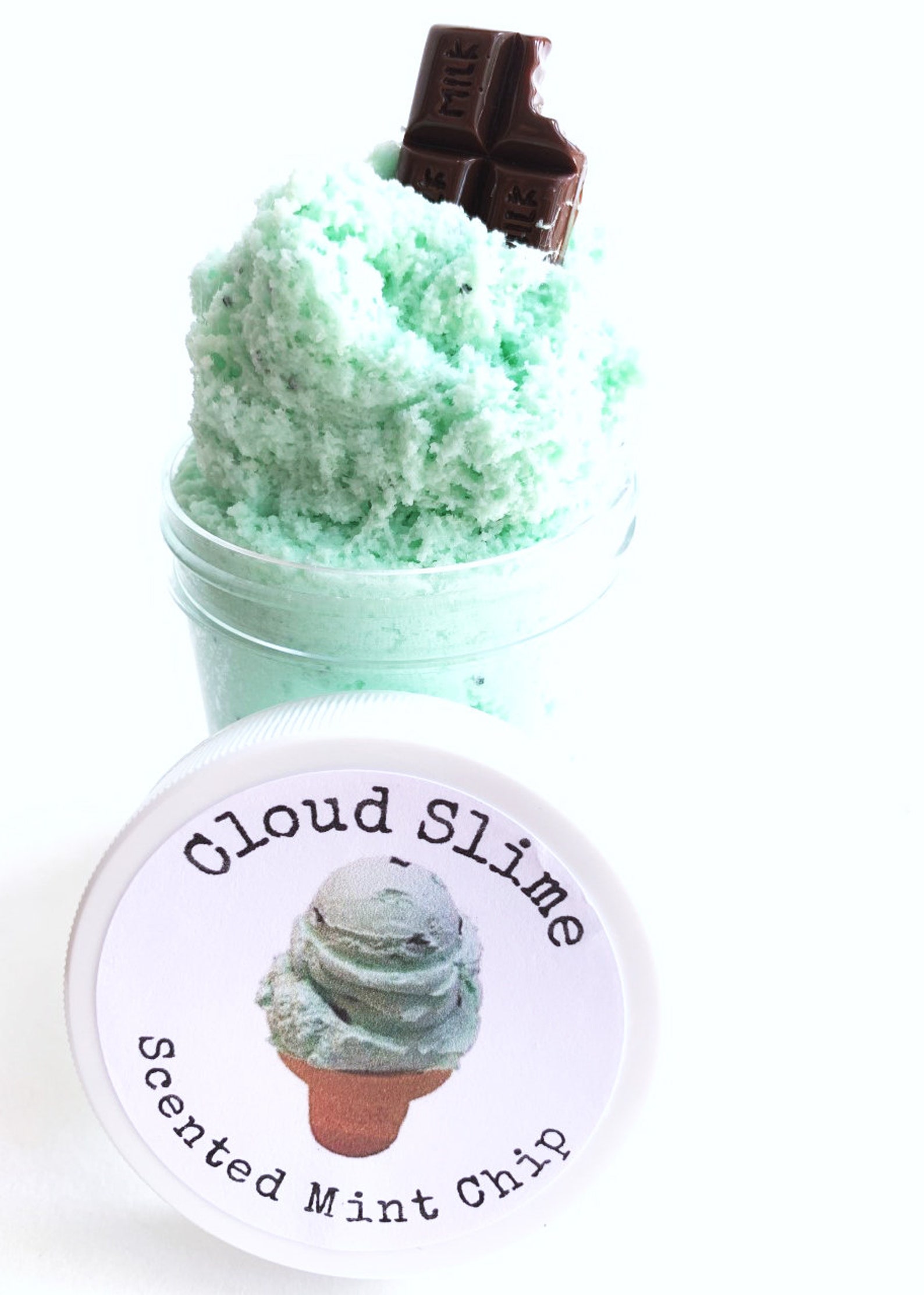 Mint Chip Cloud Slime Scented W/Charm Plus FREE Slime & | Etsy