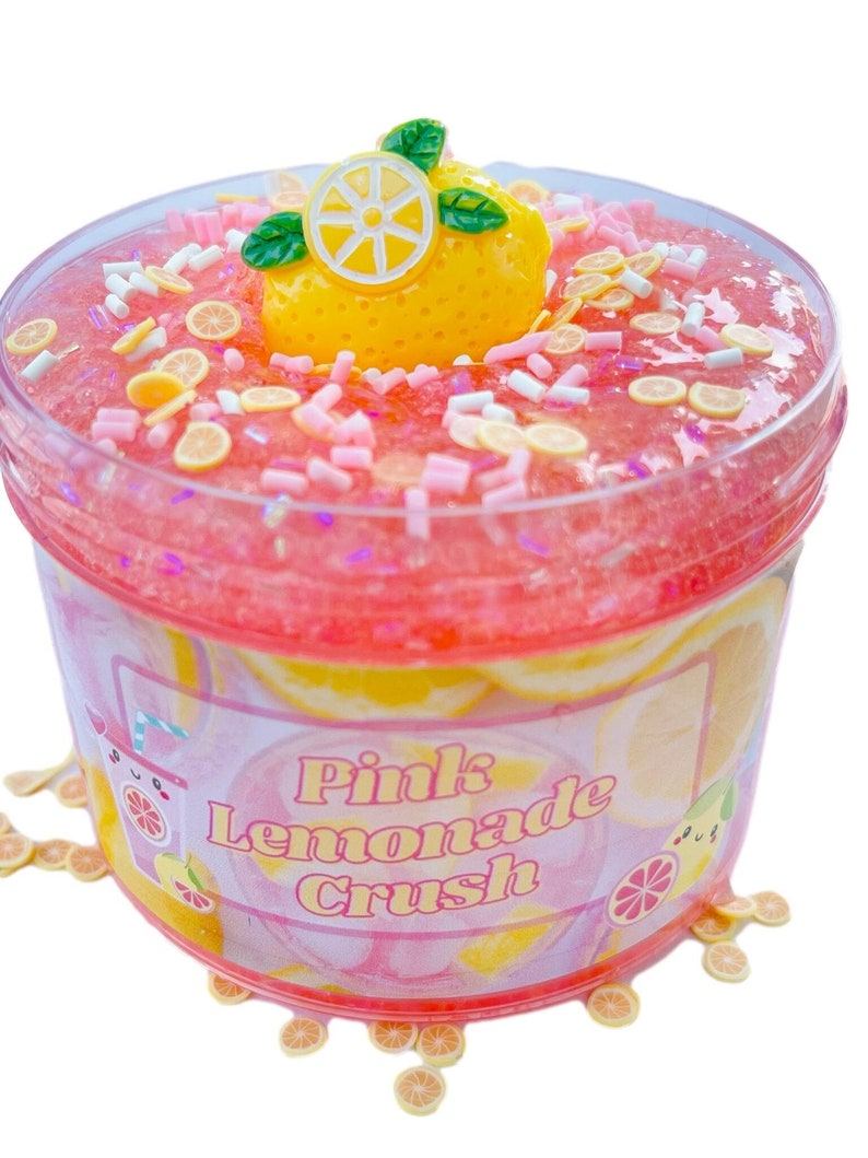 Pink Lemonade Bingsu Slime Pink Clear Scented Slime Kids - Etsy