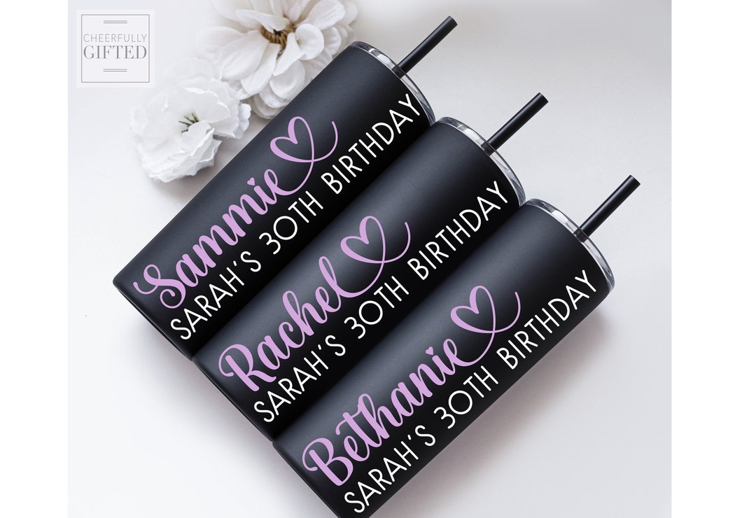 Personalized Birthday Cups, Birthday Cup Set, Birthday Tumblers, Party ...