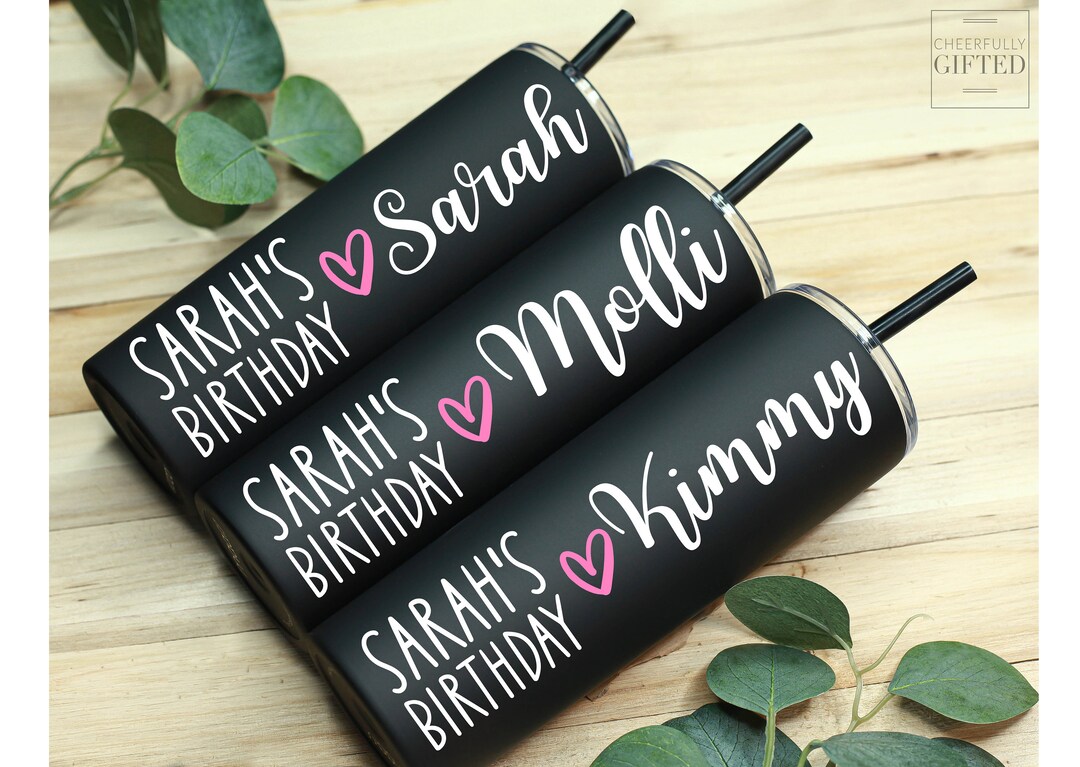 Personalized Birthday Cups, Birthday Cup Set, Birthday Tumblers, Party ...