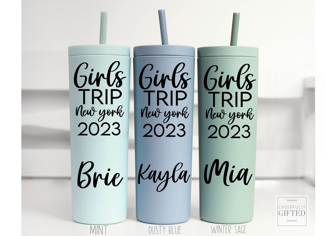 Vacation Tumblers, Girls Trip Cups, Beach Vacation, Tropical Cups ...
