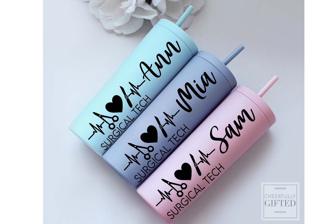 Surgical Tech Tumbler, Personalized Surgery Technician Gift, Operation ...
