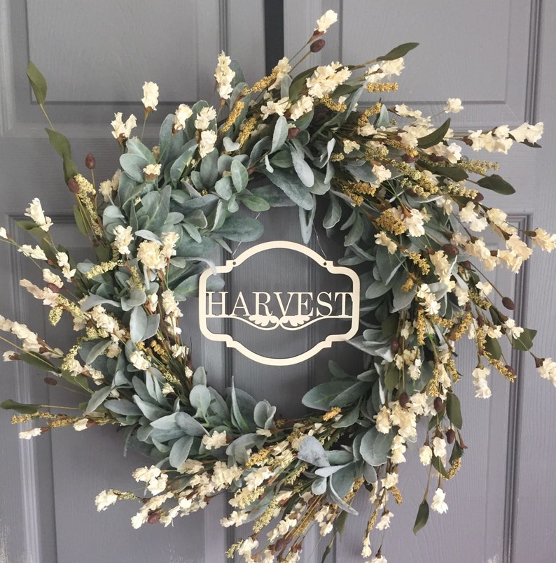 Neutral Fall Wreath Fall Front Door Wreath Wreath for Fall | Etsy