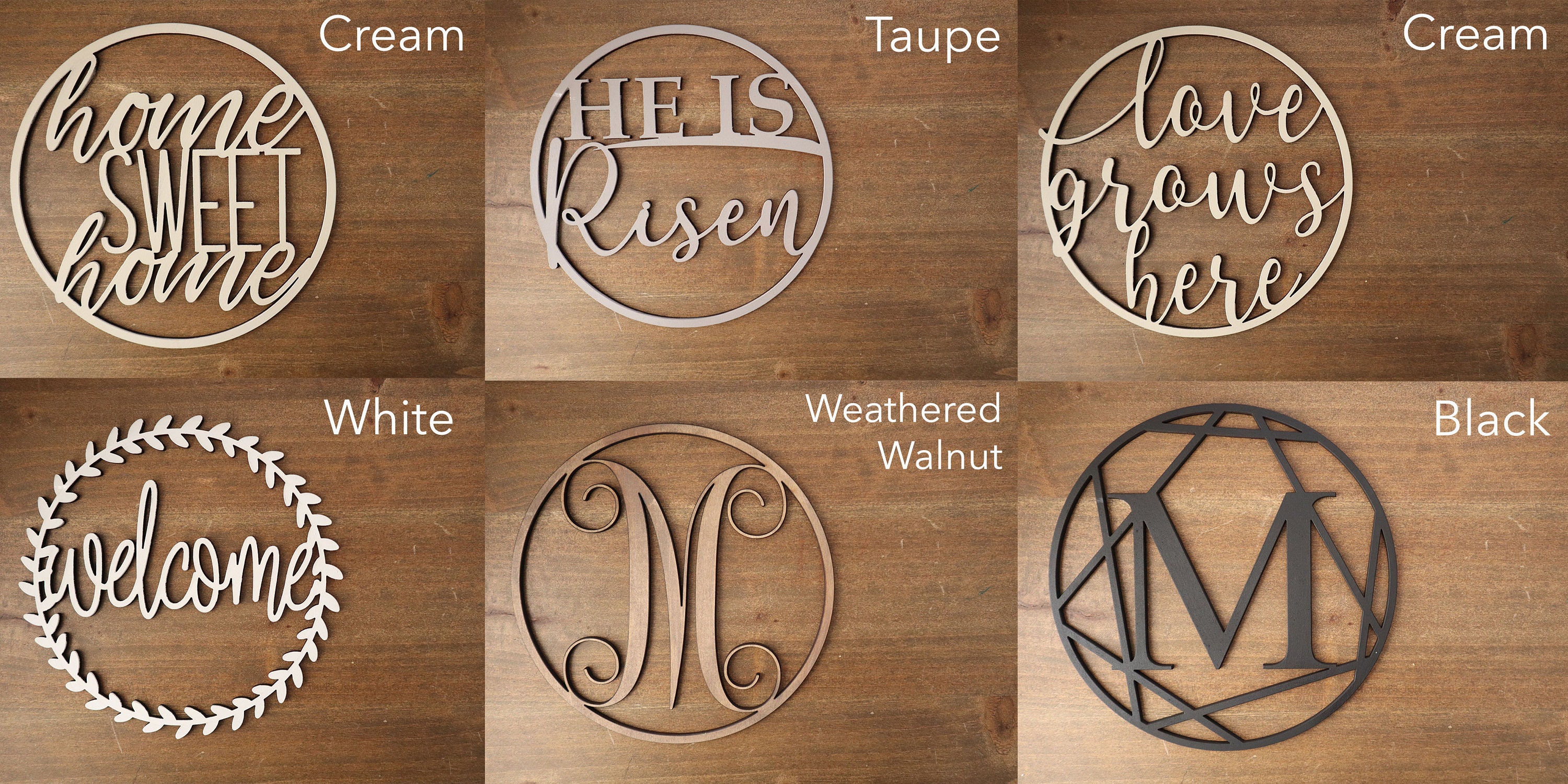 Monogram Wreath Insert Geometric Letter Wreath Insert - Etsy