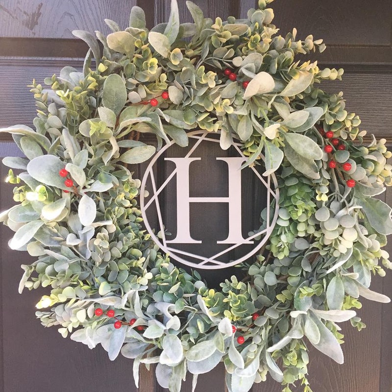Initial Wreaths - Etsy