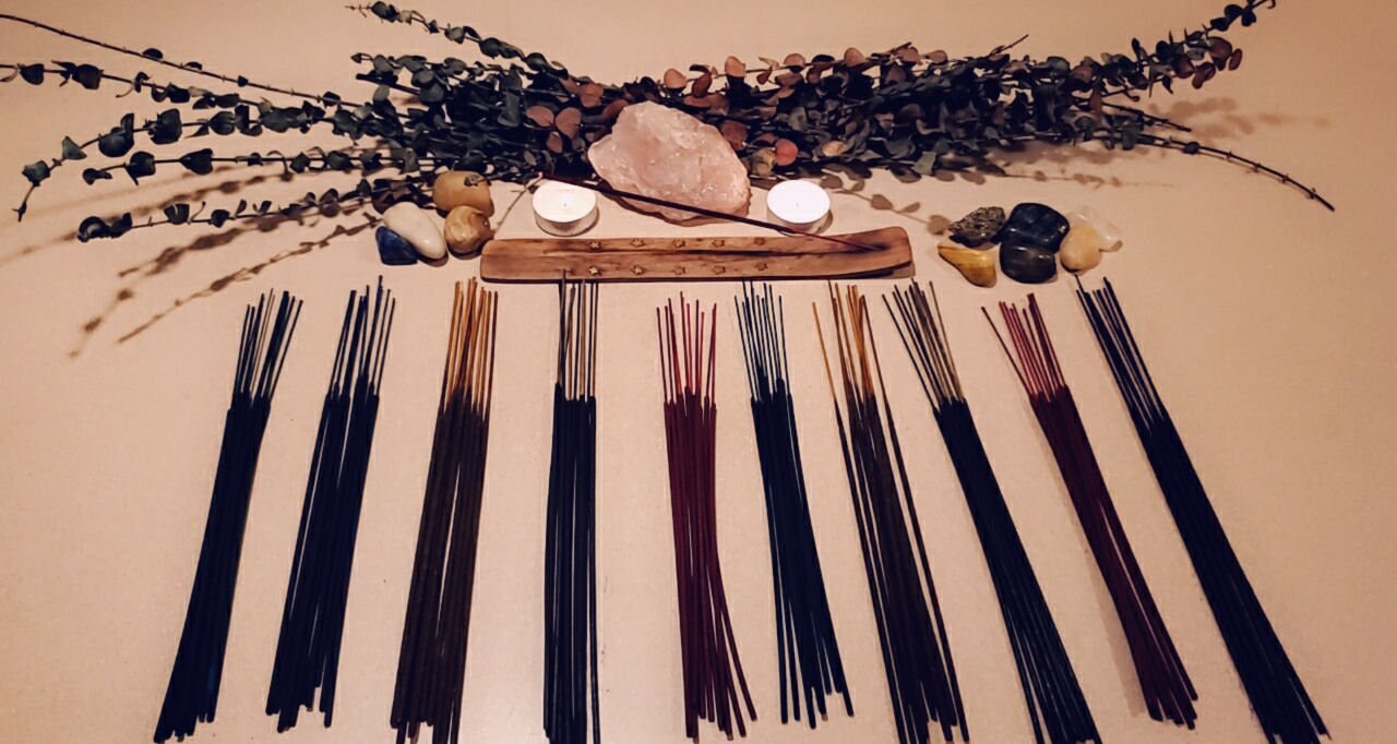 CHOOSE YOUR SCENT 11" Hand-dipped Fresh Incense Sticks Scents L-Z ...