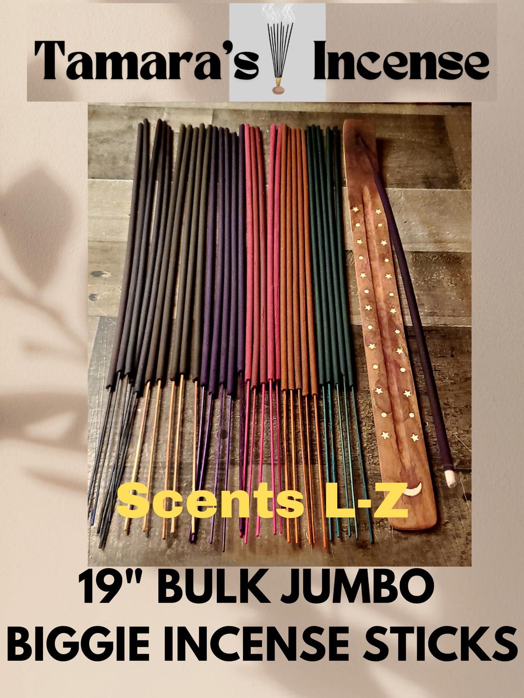 JUMBO Extra Large Long Incense Sticks 19" Choose Scent Premium Extra ...