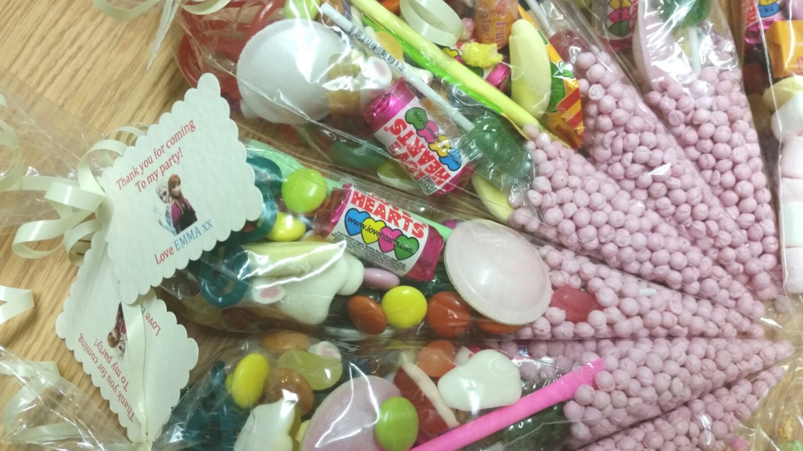 20 X Personalised Pre-filled Sweet Cones Party Favours - Etsy