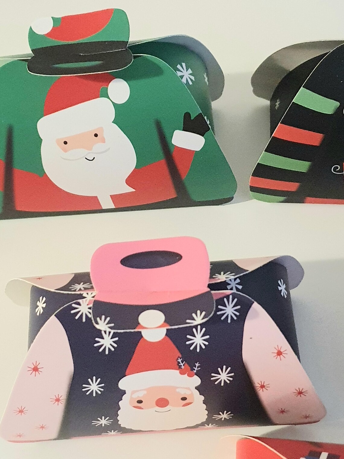 Chocolate Filled Christmas Boxes, Santa, Elf, Snowman, Reindeer ...