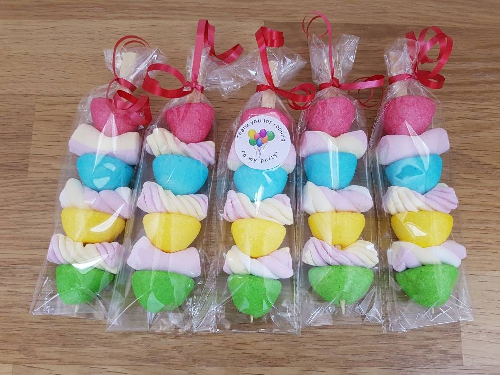 5 X Marshmallow Kebabs Party Favours Birthday Weddings - Etsy UK