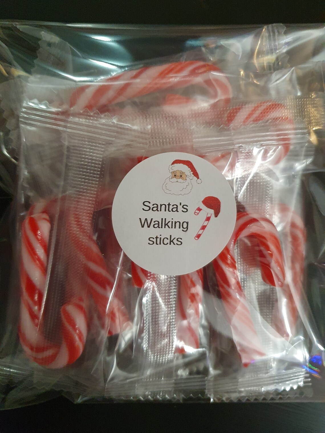 Santas Walking Sticks, Elf Walking Sticks, Candy Cane Stocking Fillers ...