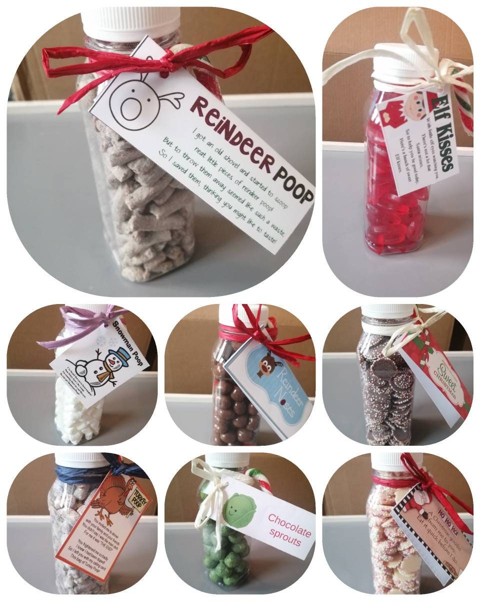 Reindeer Poop Snowman Poop Elf Kisses Candy Canes Chocolate Sprouts ...