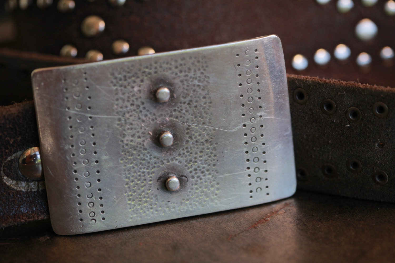 Man's Solid Sterling Silver Belt Buckle - Etsy