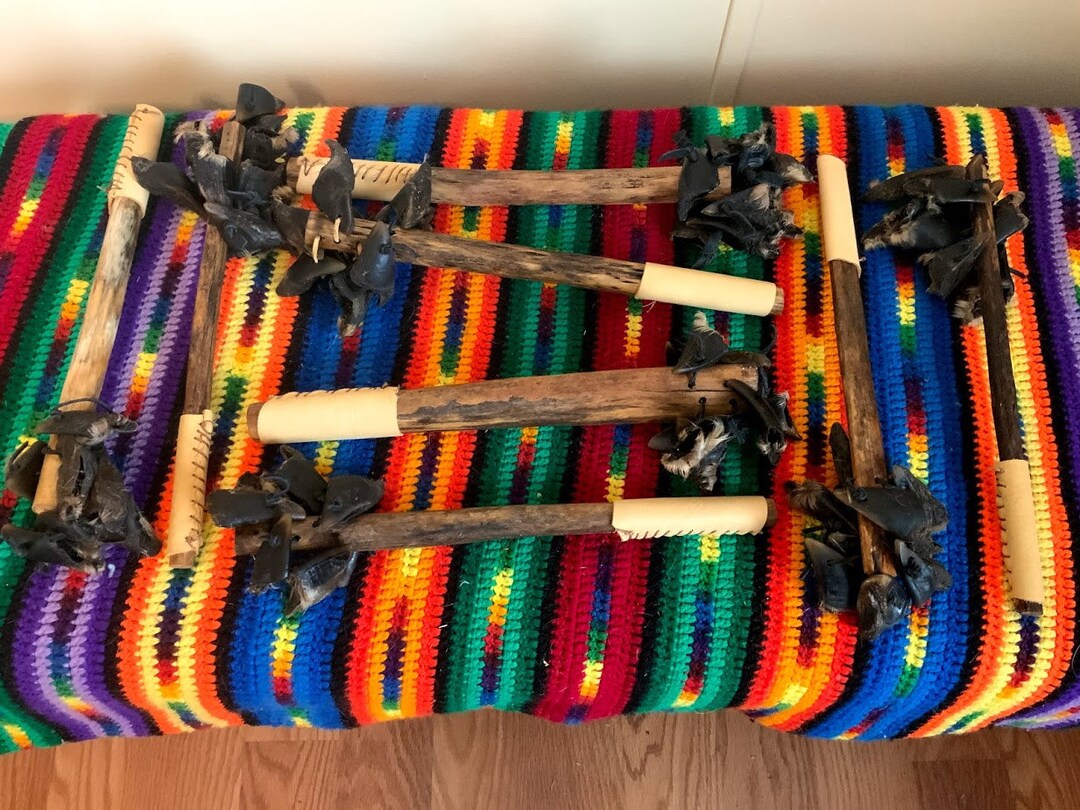 DEER TOE RATTLE With Century Cactus Wood Handle - Etsy