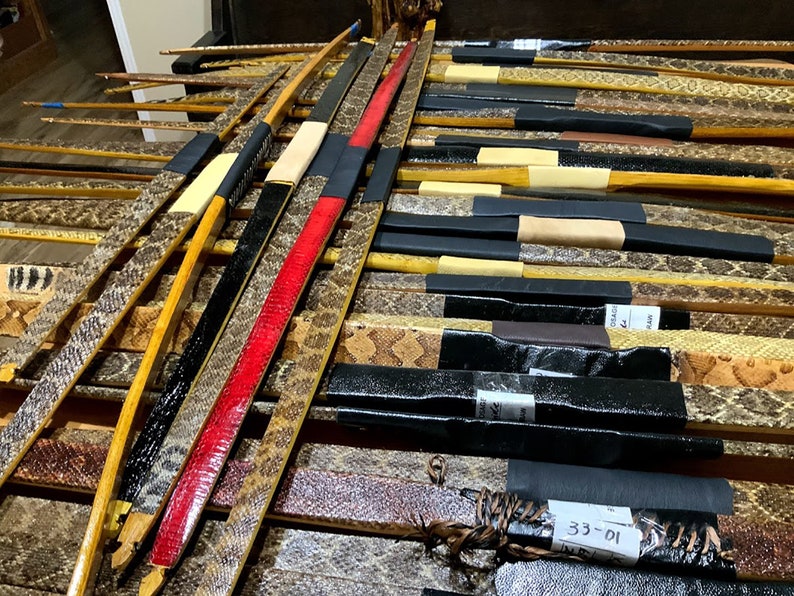 SNAKE BACKED OSAGE Bow ~ Backed With Skins From Snakes Harvested in ...