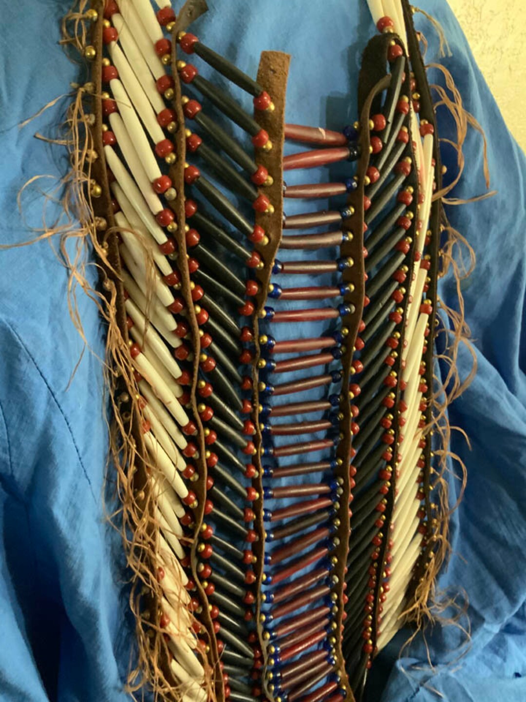 PLAINS STYLE BREASTPLATE - Reproduction of Native American Style ...