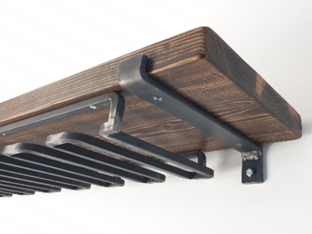 Complete Shelf & Wine Glass Rack Unit. Beer Bar - Etsy UK