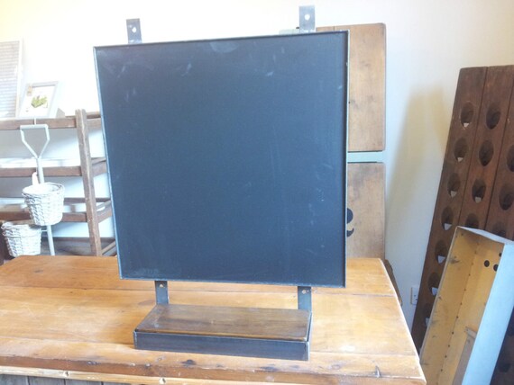 Iron Black Board.industrial Chalk Board - Etsy UK