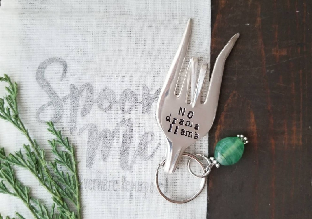 Fork Key Chain, Stamped Fork, Stamped, Fork Gifts, Funny Gifts ...