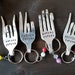 Fork Key Chain Stamped Fork Stamped Fork Gifts Funny - Etsy