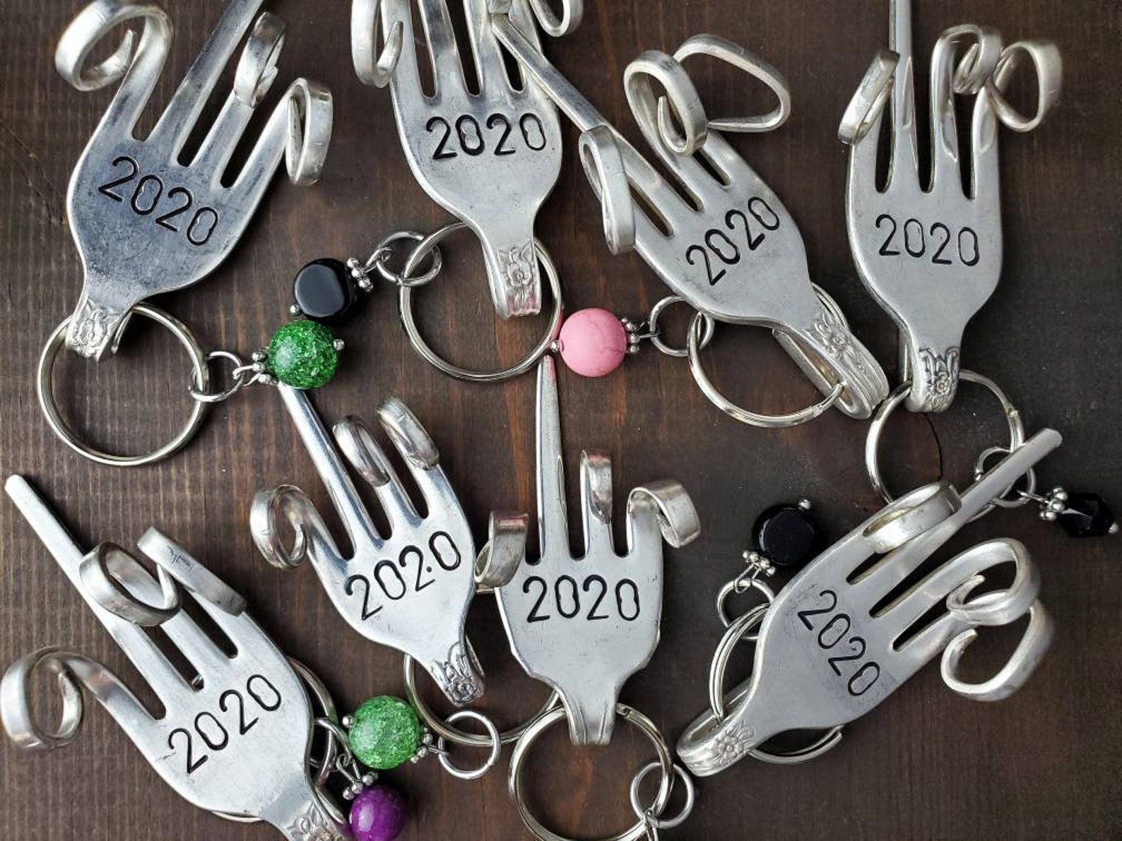 Fork Key Chain Stamped Fork Funny 2020 Gift Custom Key - Etsy