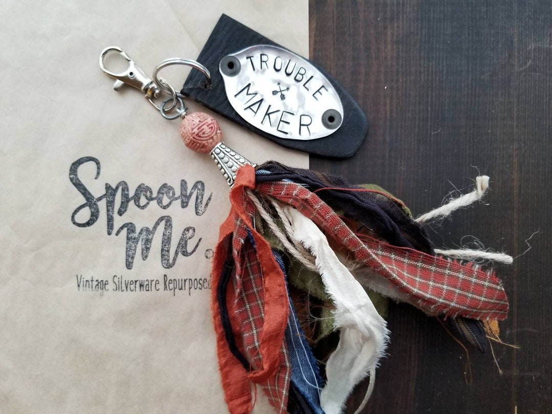 Silver Spoon Key Ring Spoon Handle Key Chain Planner - Etsy