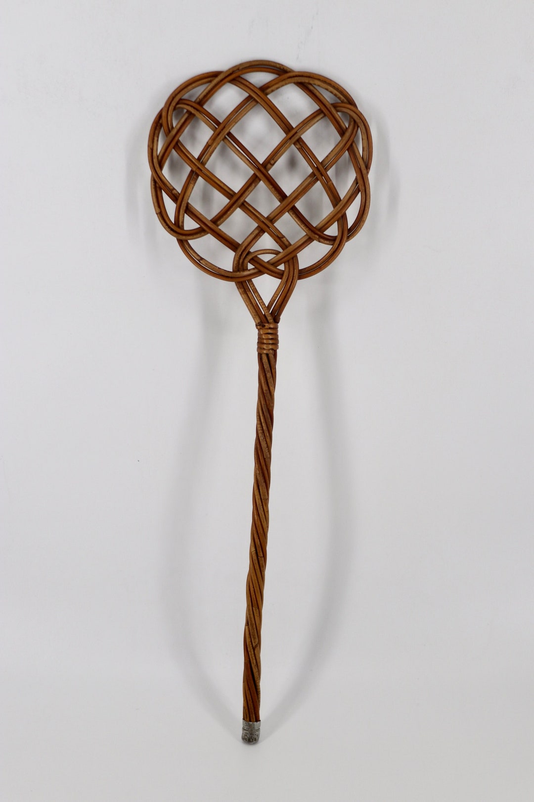 Antique Rug Beater Rattan 40s - Etsy